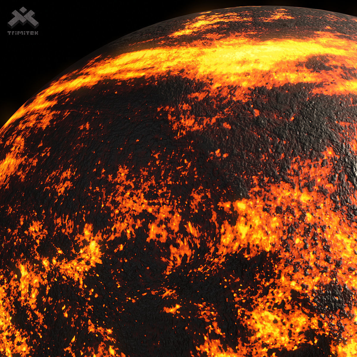 3D model Lava Planet 03 - 8k PBR VR / AR / low-poly animated | CGTrader