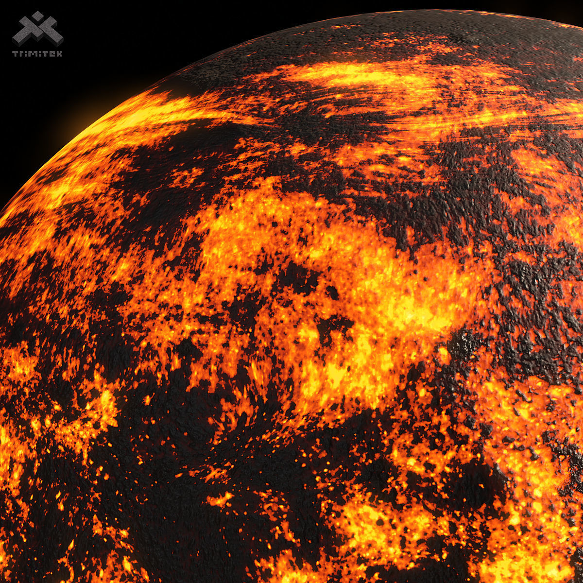 3D model Lava Planet 03 - 8k PBR VR / AR / low-poly animated | CGTrader