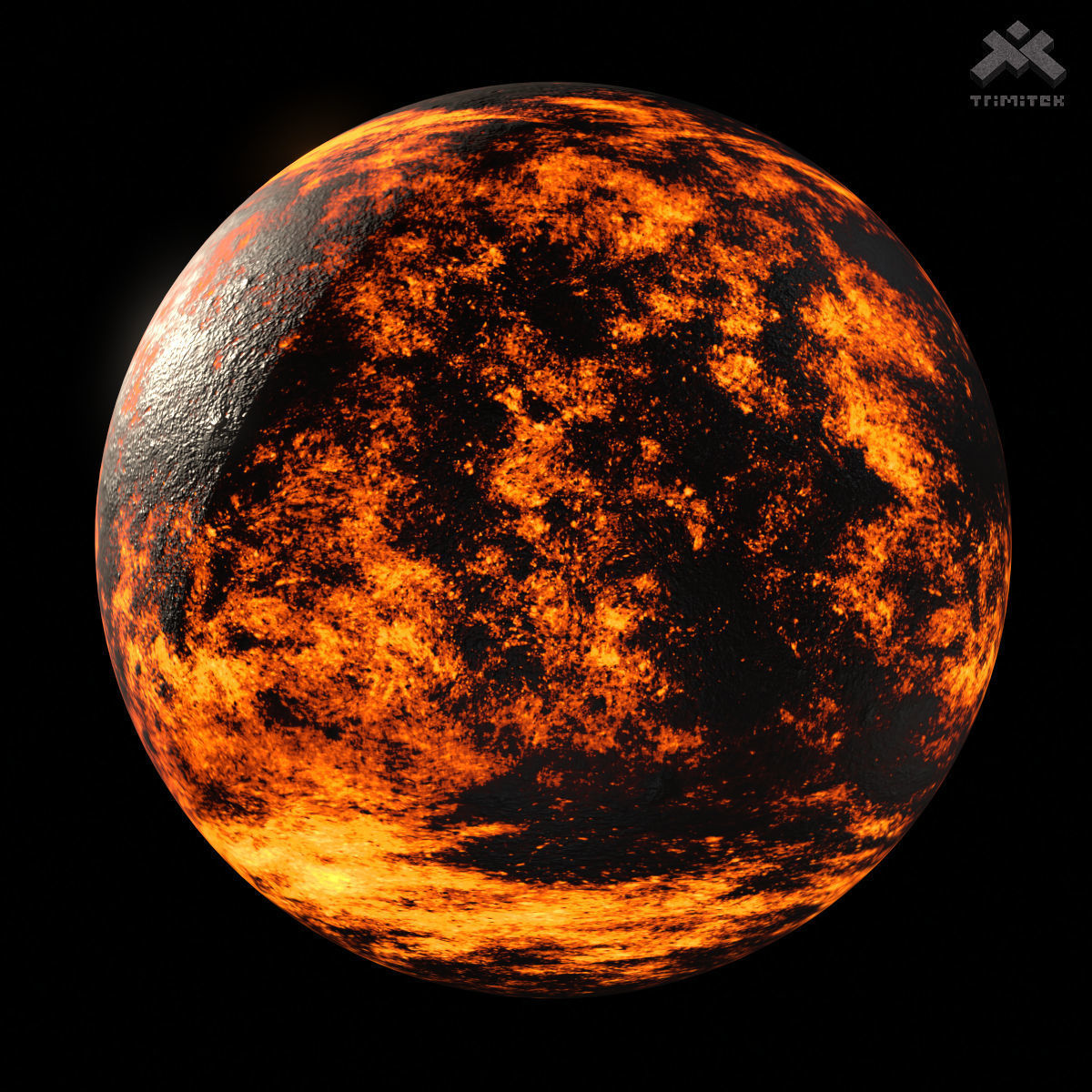 3D model Lava Planet 03 - 8k PBR VR / AR / low-poly animated | CGTrader