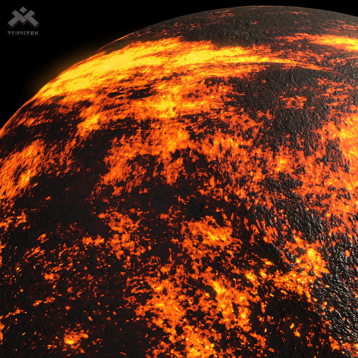 3D model Lava Planet 03 - 8k PBR VR / AR / low-poly animated | CGTrader