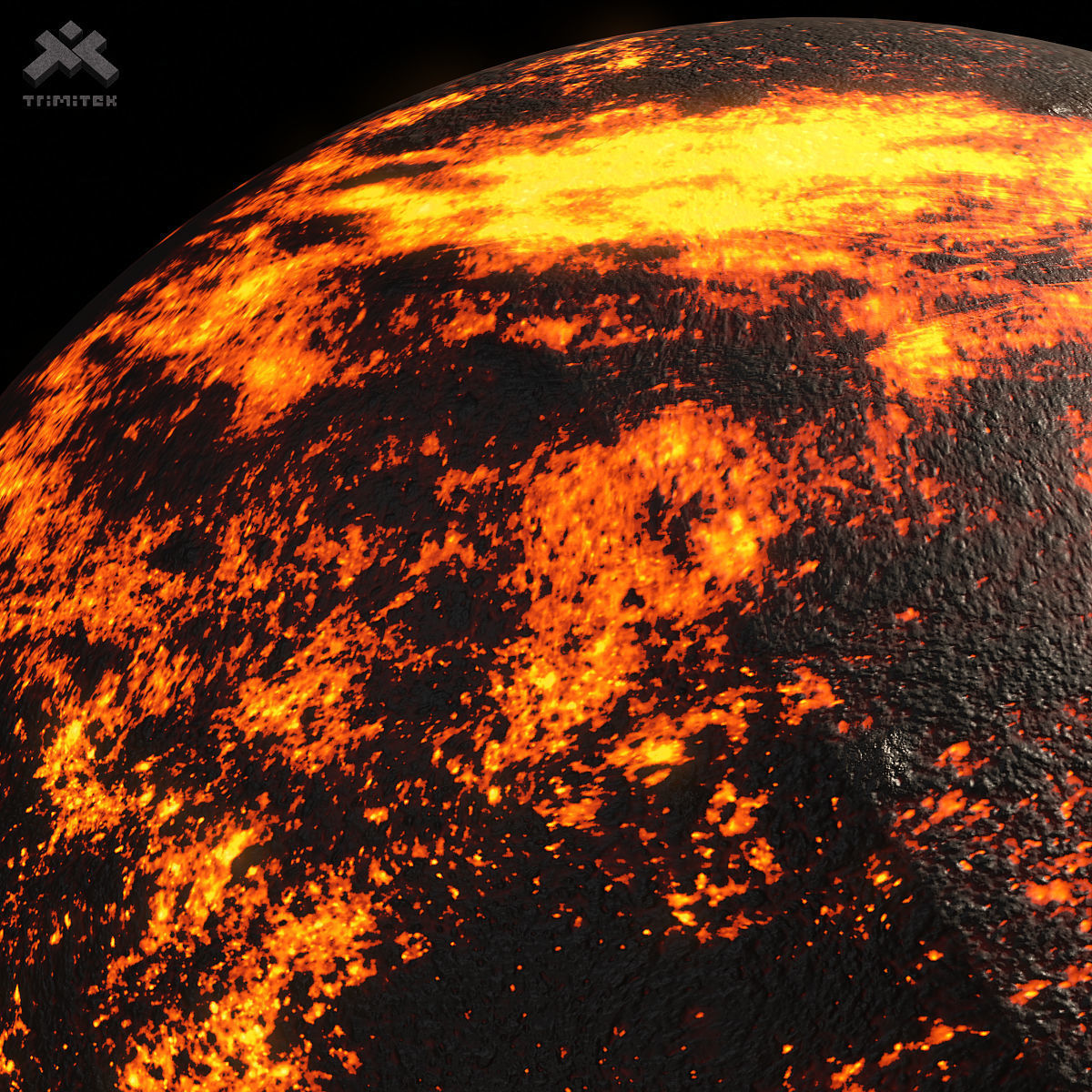 3D model Lava Planet 03 - 8k PBR VR / AR / low-poly animated | CGTrader