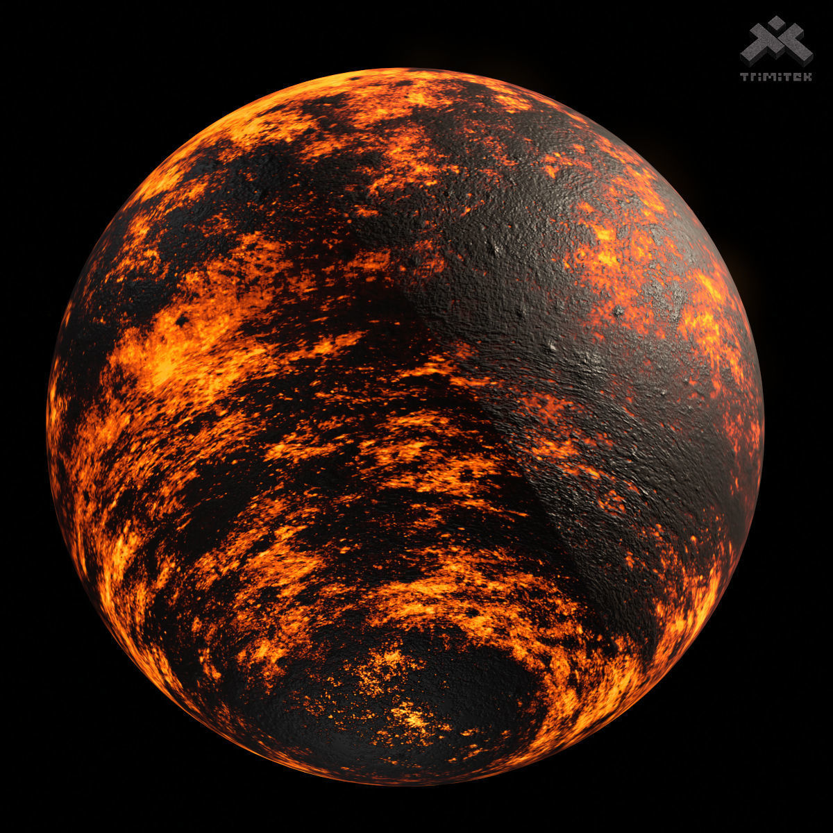 3D model Lava Planet 03 - 8k PBR VR / AR / low-poly animated | CGTrader