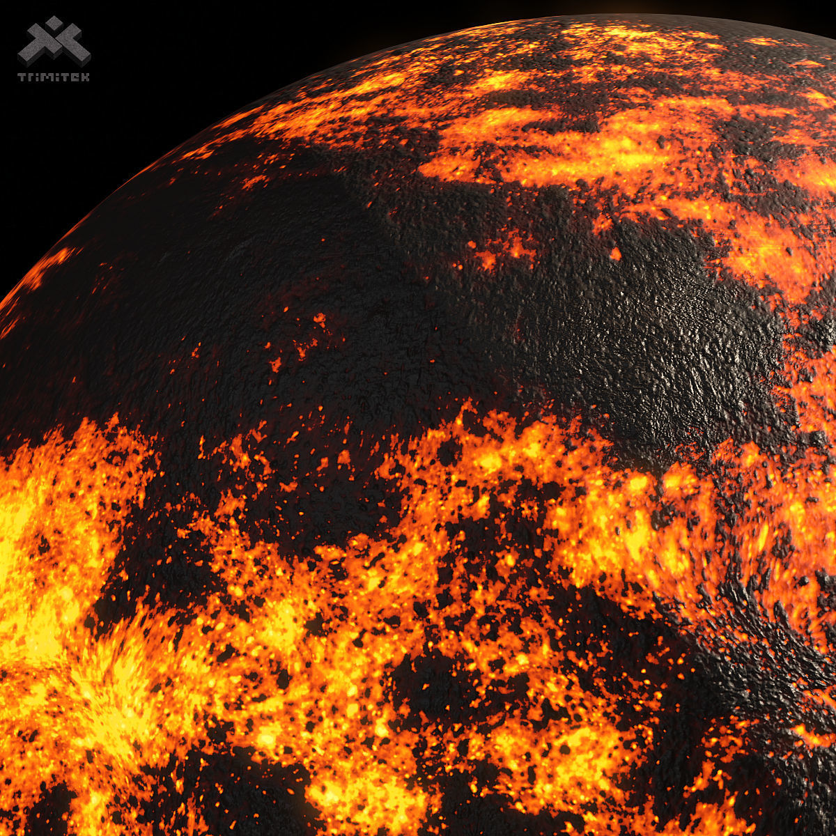 3D model Lava Planet 03 - 8k PBR VR / AR / low-poly animated | CGTrader