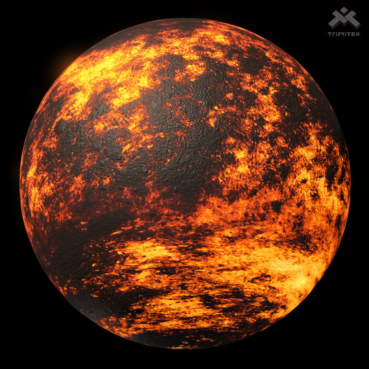 3D model Lava Planet 03 - 8k PBR VR / AR / low-poly animated | CGTrader