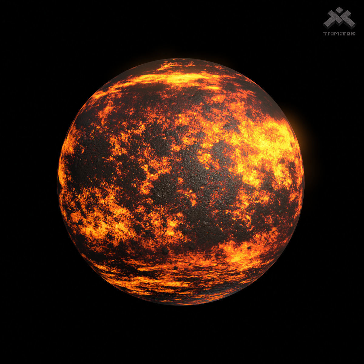 3D model Lava Planet 03 - 8k PBR VR / AR / low-poly animated | CGTrader