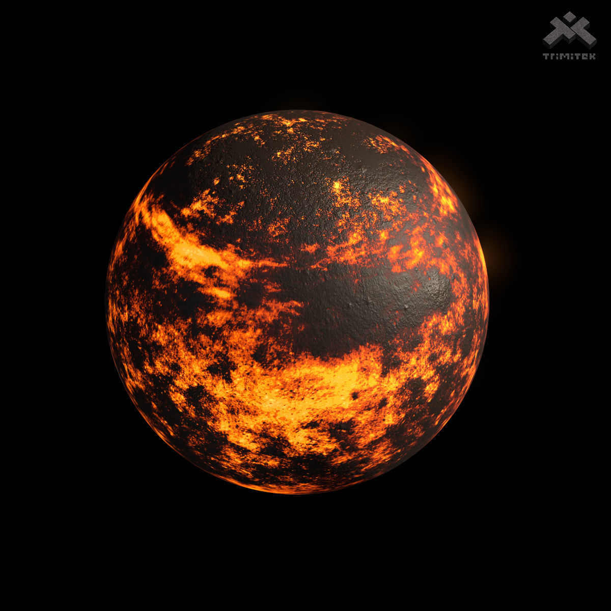 3D model Lava Planet 03 - 8k PBR VR / AR / low-poly animated | CGTrader