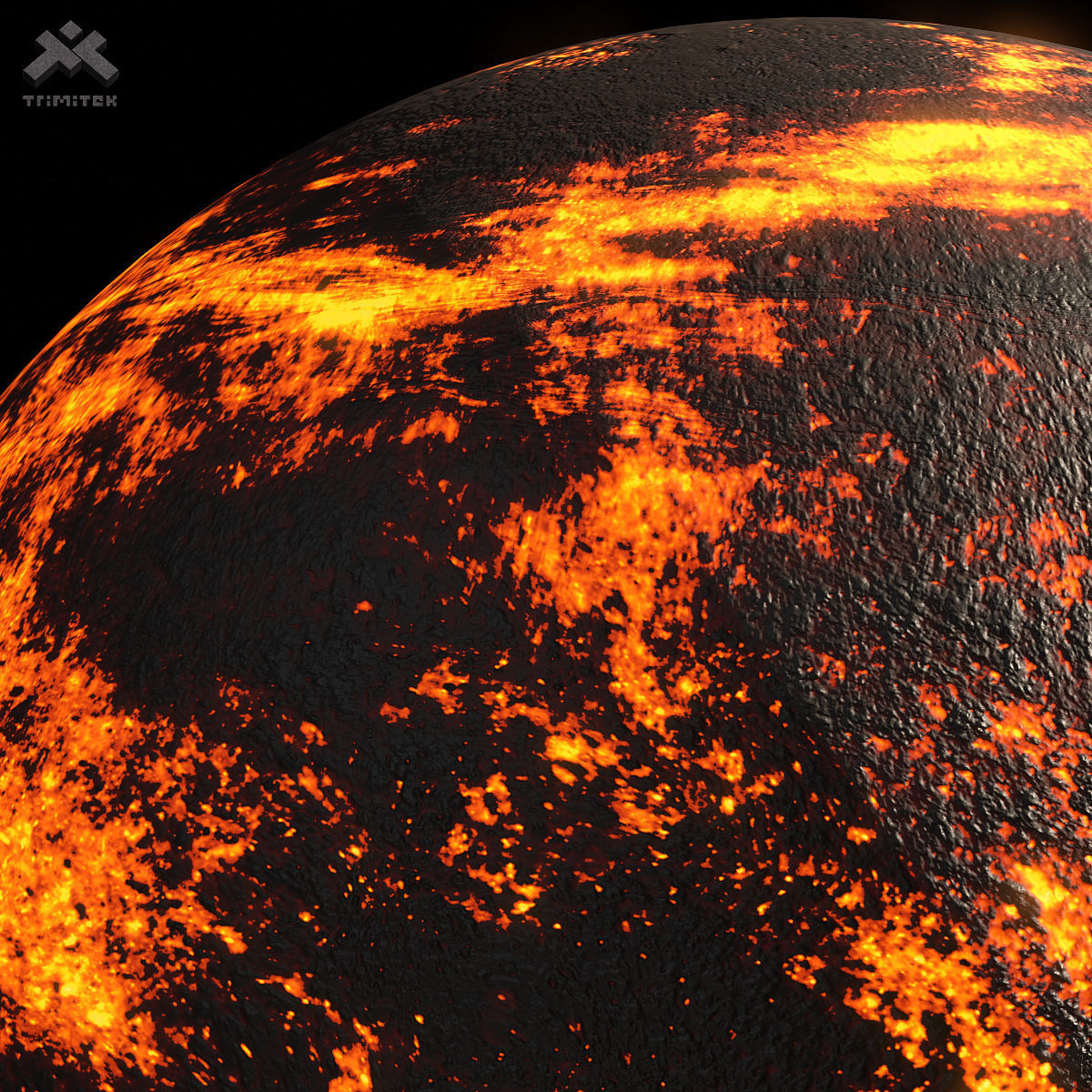 3D model Lava Planet 03 - 8k PBR VR / AR / low-poly animated | CGTrader