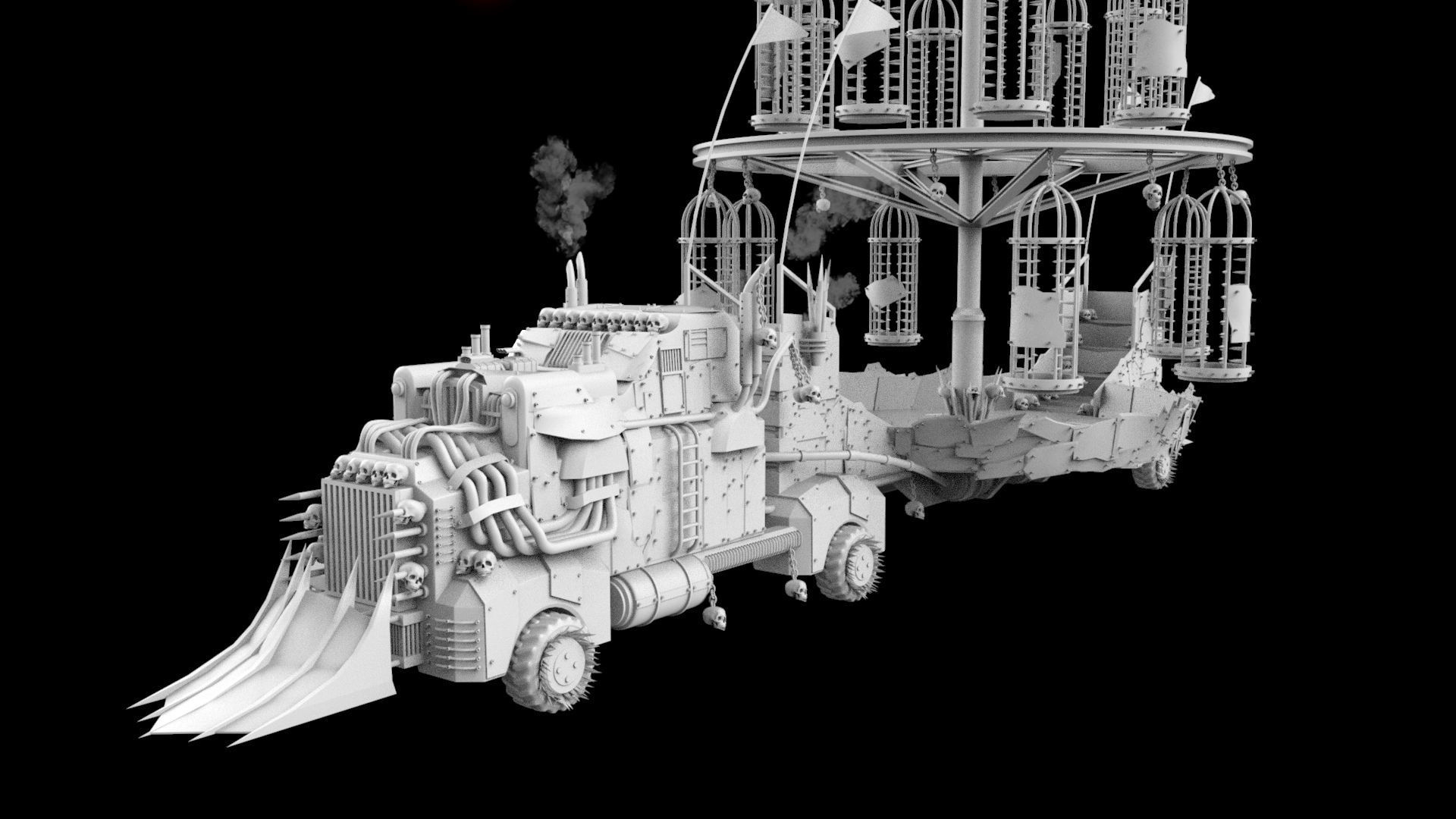 Mad Max War Rig 3D model | CGTrader