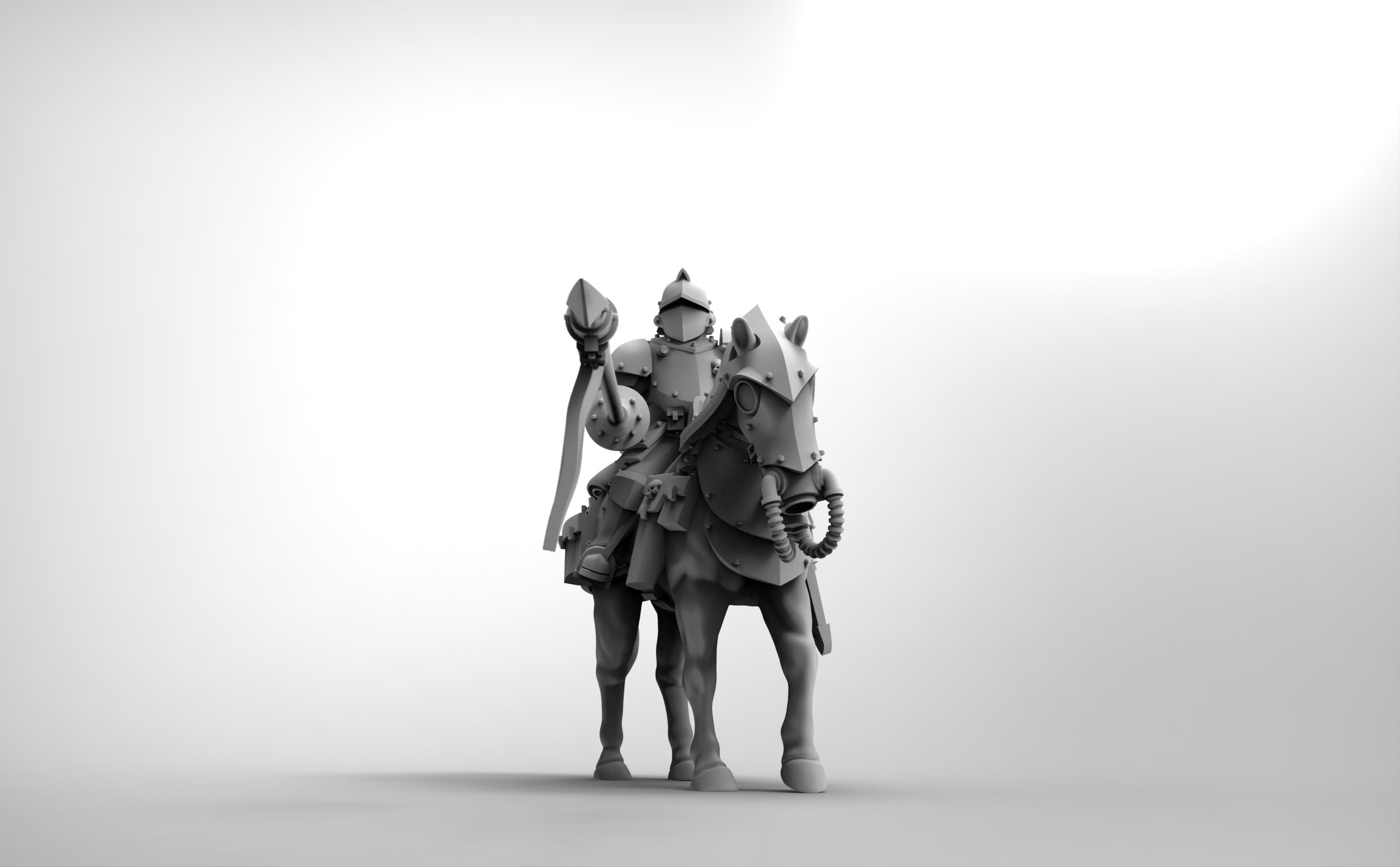 Feudal Guard Shock Cavalry 3D model 3D printable | CGTrader
