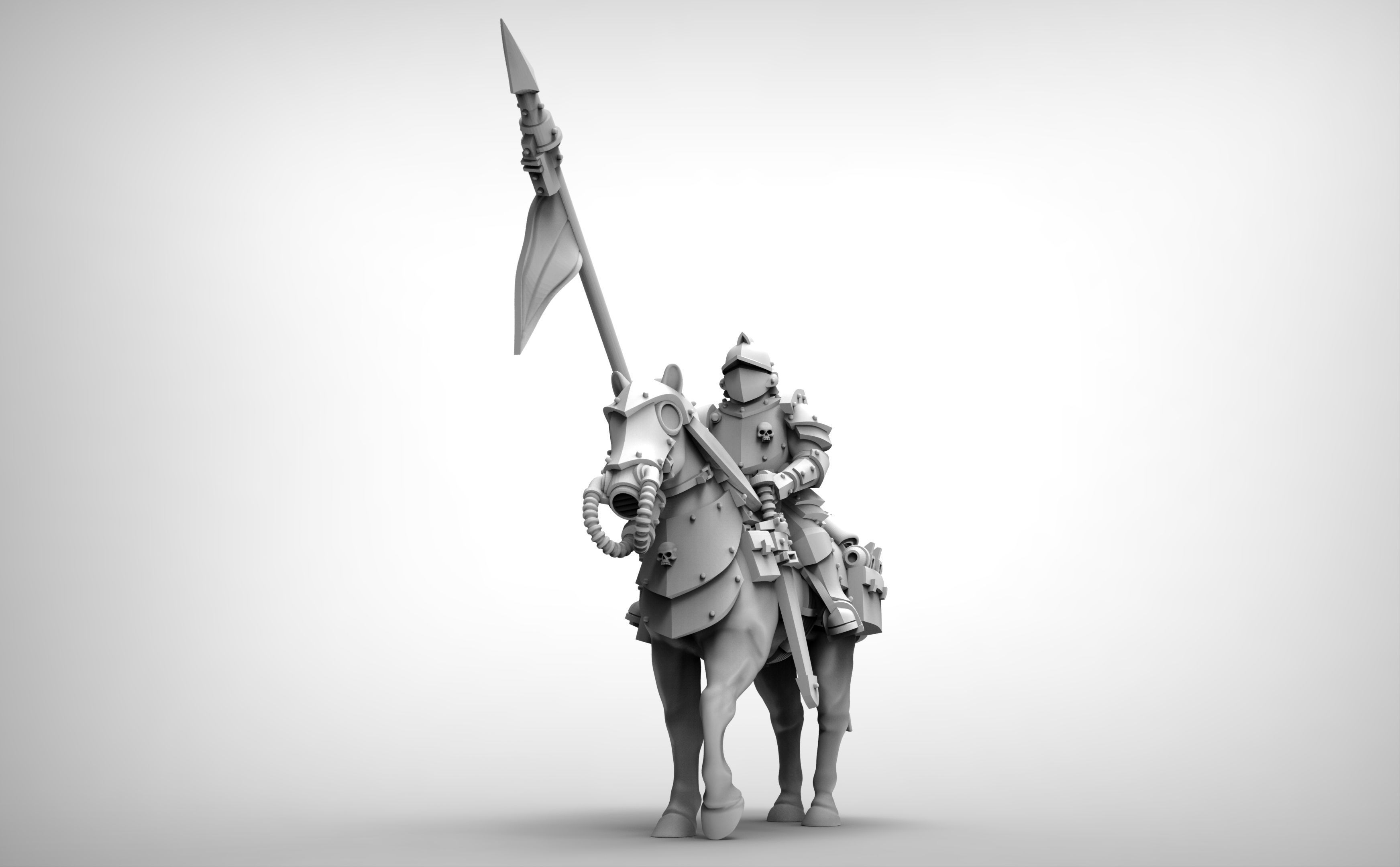 Feudal Guard Shock Cavalry 3D model 3D printable | CGTrader