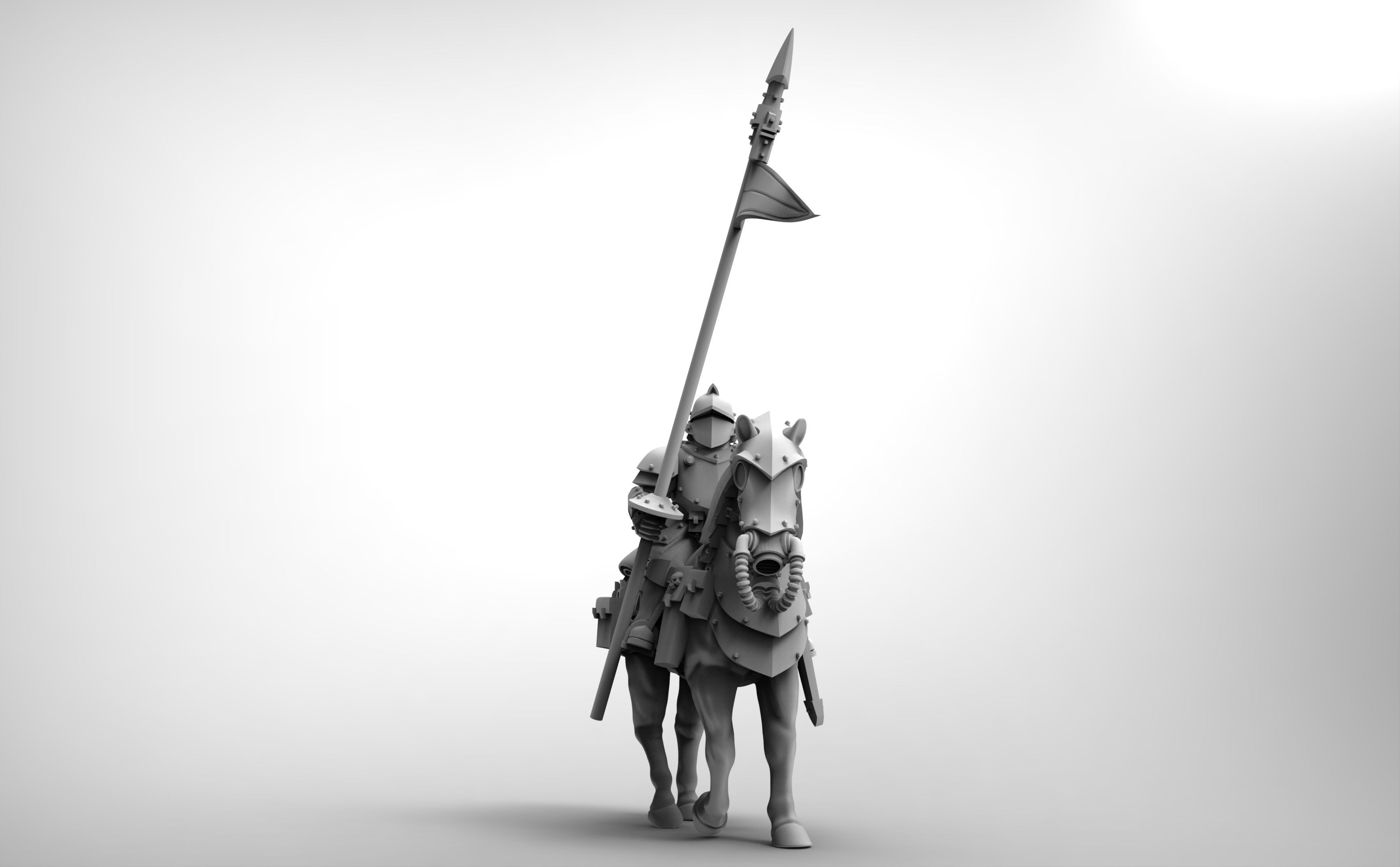 Feudal Guard Shock Cavalry 3D model 3D printable | CGTrader