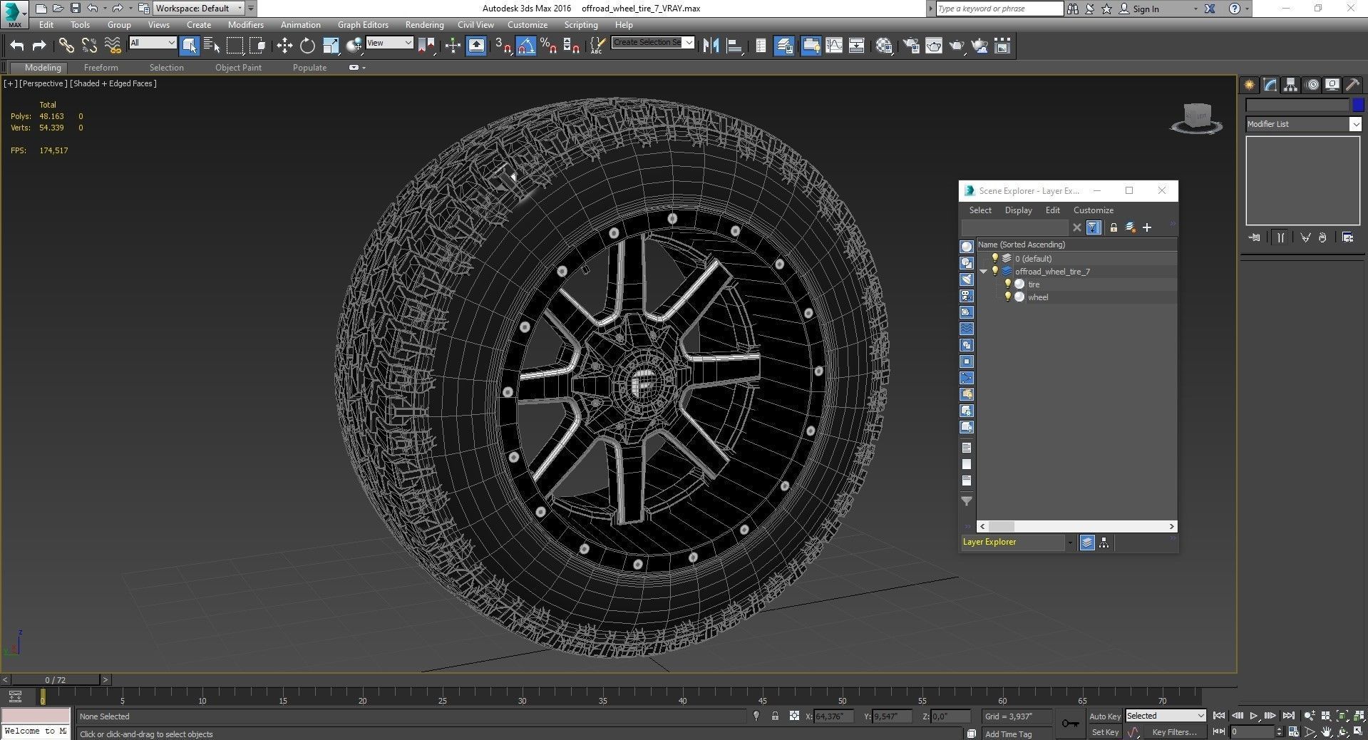 OFF ROAD WHEEL AND TIRE 7 3D model | CGTrader
