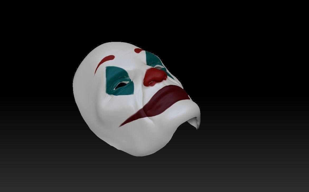 Joker mask 3D model 3D printable | CGTrader