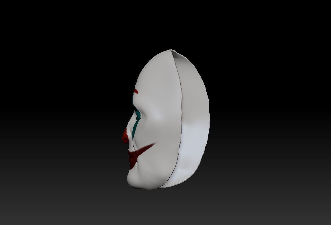 Joker mask 3D model 3D printable | CGTrader