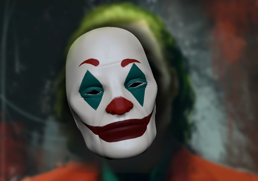 Joker mask 3D model 3D printable | CGTrader