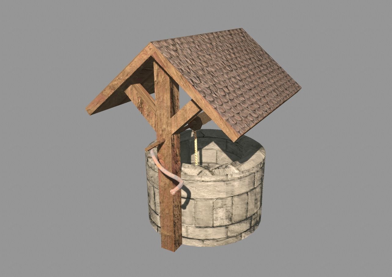 3D model Medieval Well Game Ready VR / AR / low-poly | CGTrader