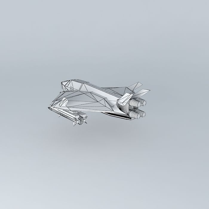 SQ Shield Fighter class free 3D model | CGTrader