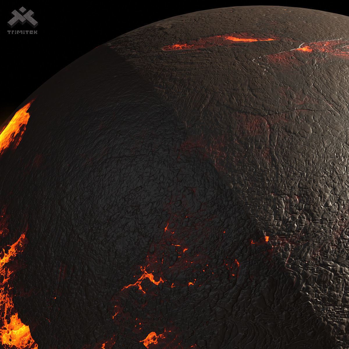 3D model Lava Planet 04 - 8k PBR VR / AR / low-poly animated | CGTrader