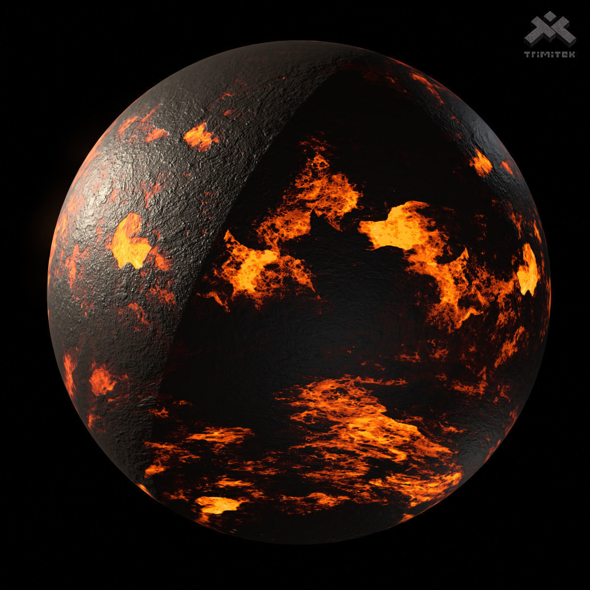 3D model Lava Planet 04 - 8k PBR VR / AR / low-poly animated | CGTrader