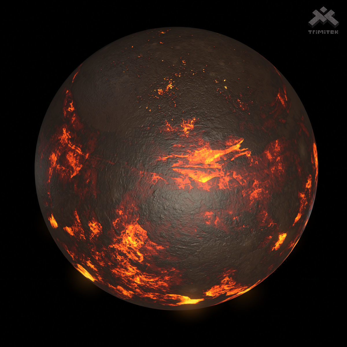 3D model Lava Planet 04 - 8k PBR VR / AR / low-poly animated | CGTrader
