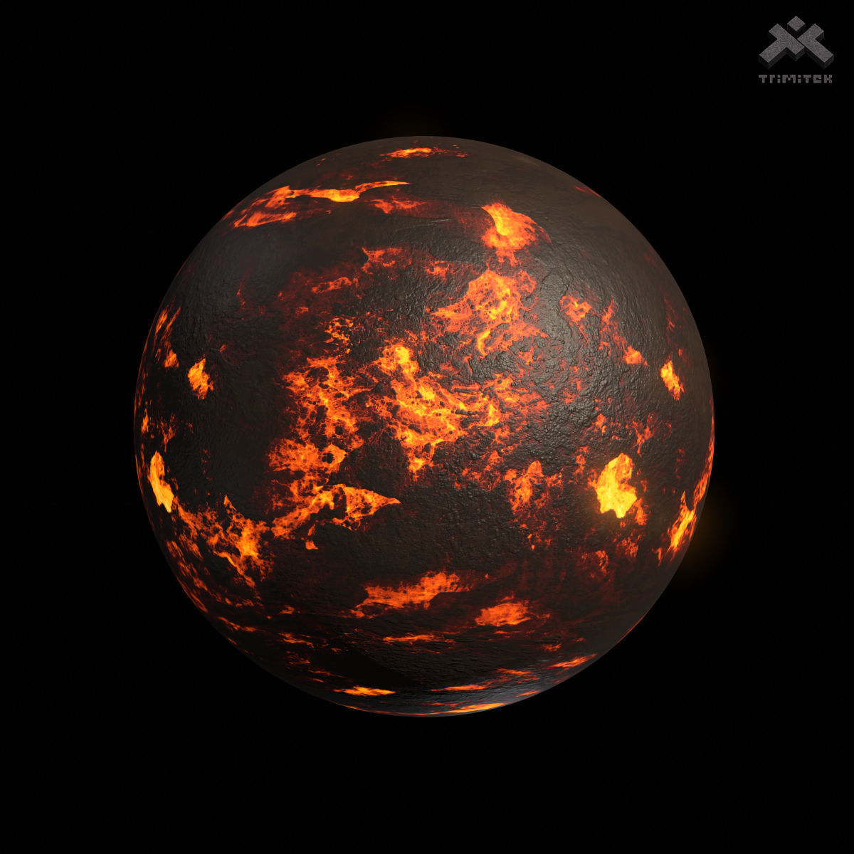 3D model Lava Planet 04 - 8k PBR VR / AR / low-poly animated | CGTrader