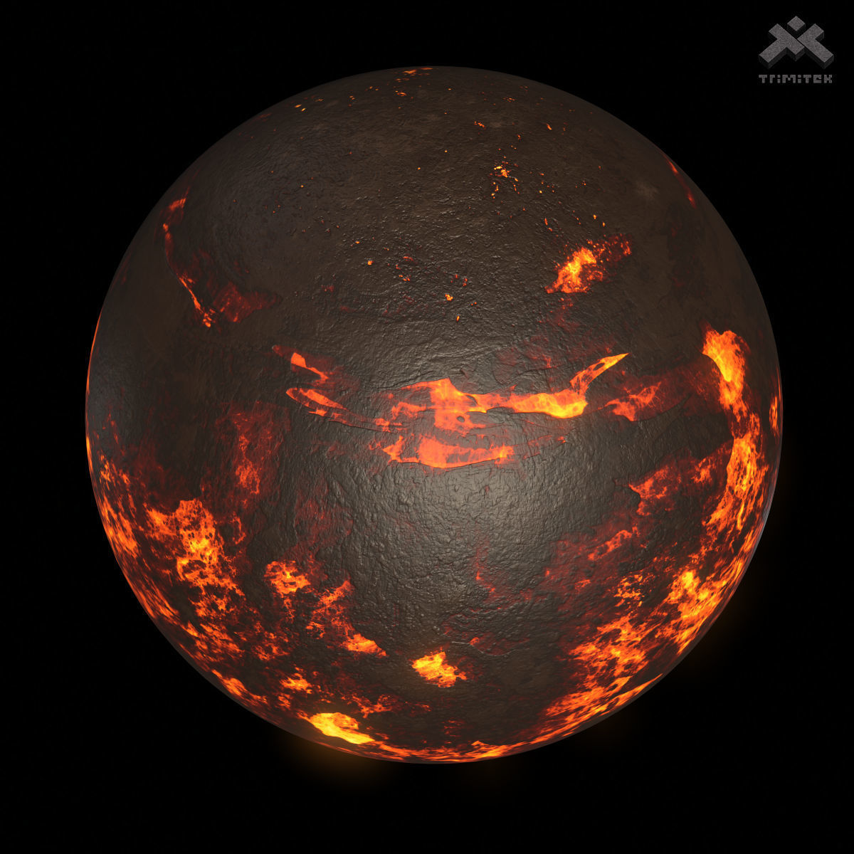 3D model Lava Planet 04 - 8k PBR VR / AR / low-poly animated | CGTrader
