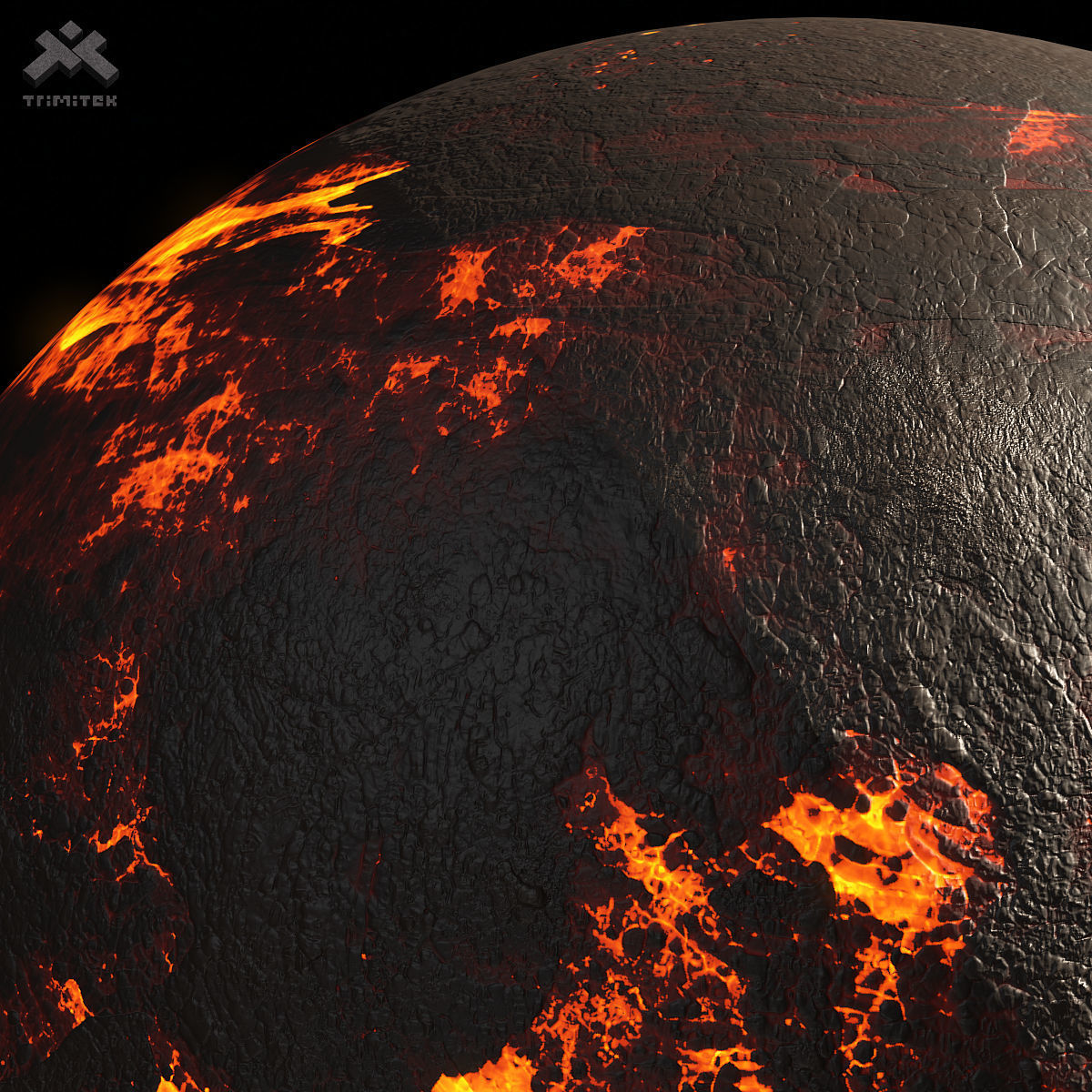 3D model Lava Planet 04 - 8k PBR VR / AR / low-poly animated | CGTrader
