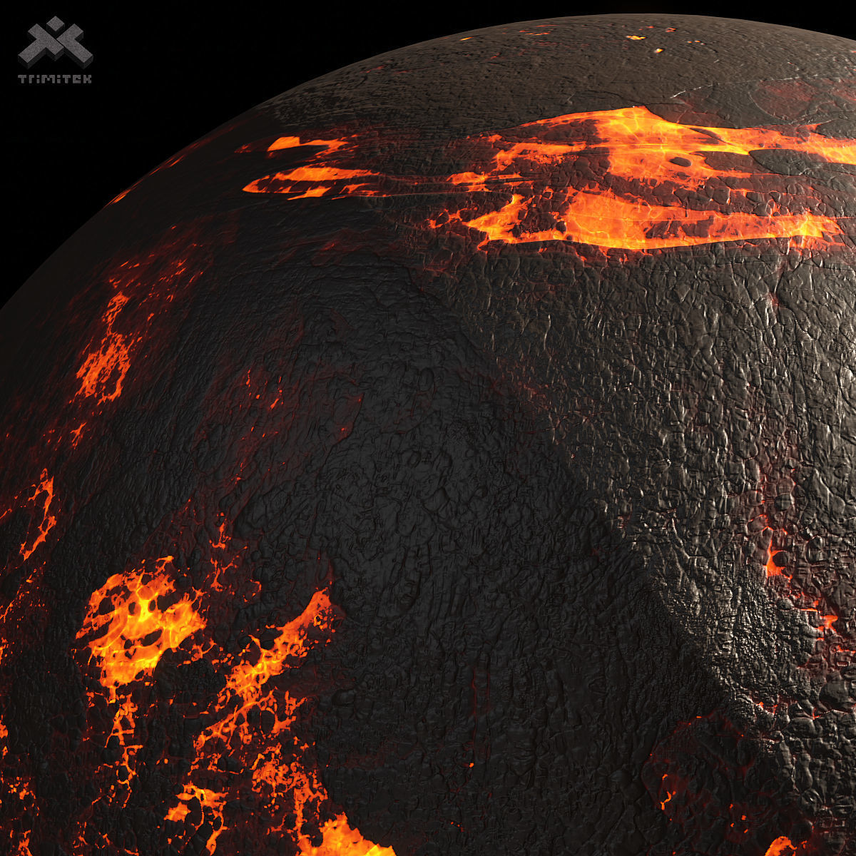 3D model Lava Planet 04 - 8k PBR VR / AR / low-poly animated | CGTrader