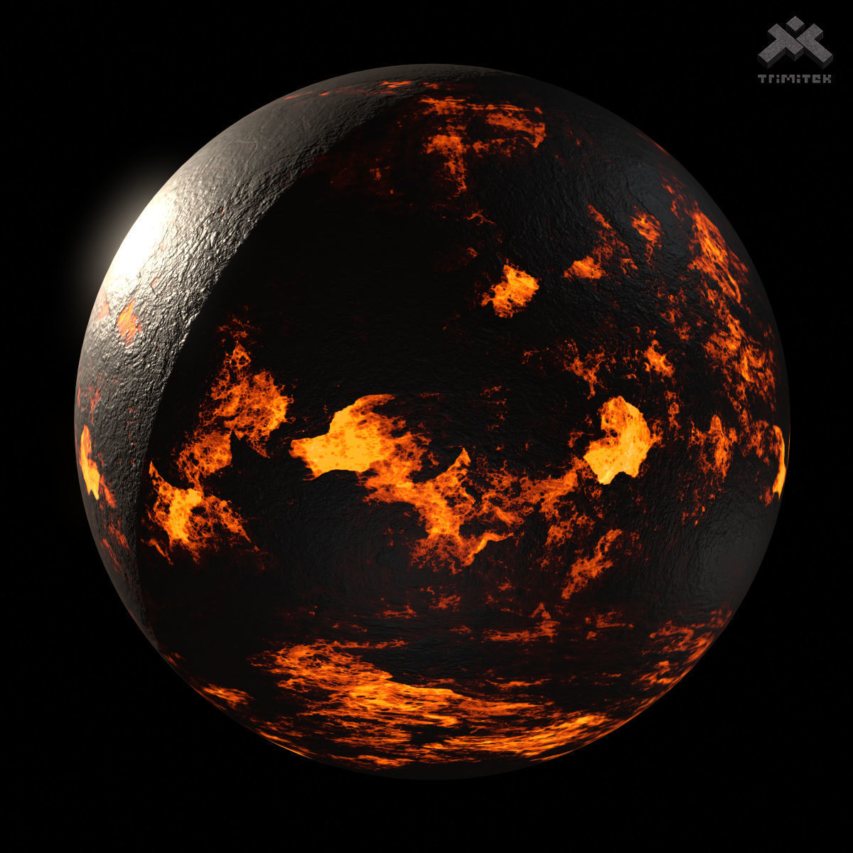 3D model Lava Planet 04 - 8k PBR VR / AR / low-poly animated | CGTrader