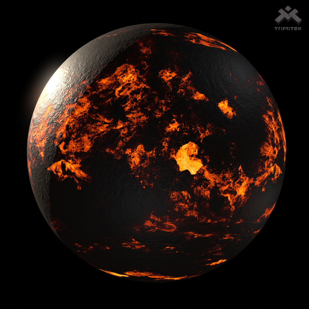 3D model Lava Planet 04 - 8k PBR VR / AR / low-poly animated | CGTrader