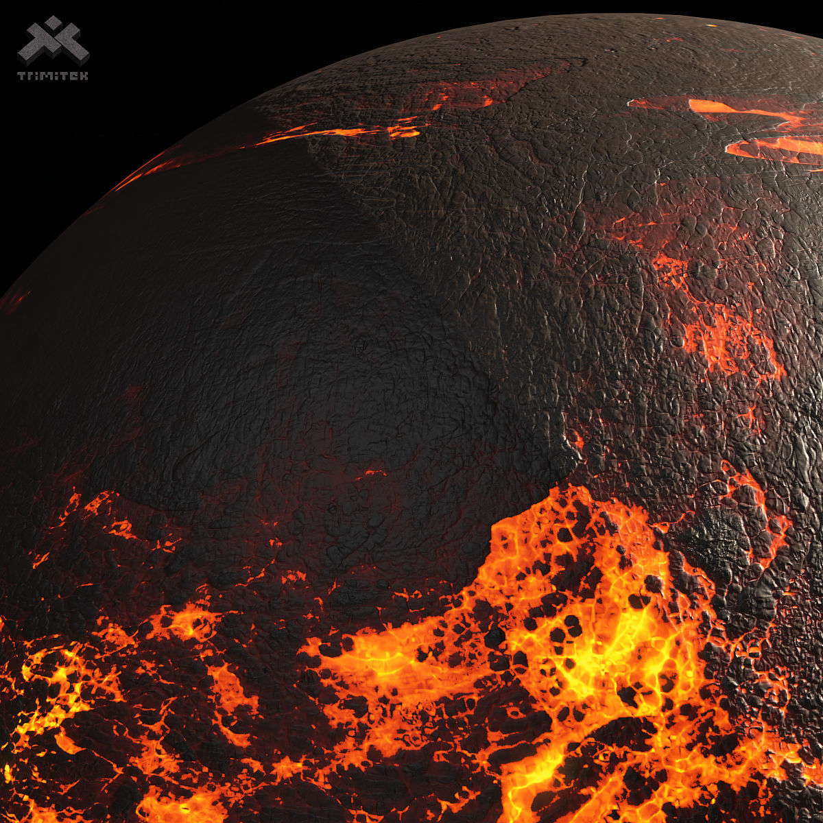 3D model Lava Planet 04 - 8k PBR VR / AR / low-poly animated | CGTrader