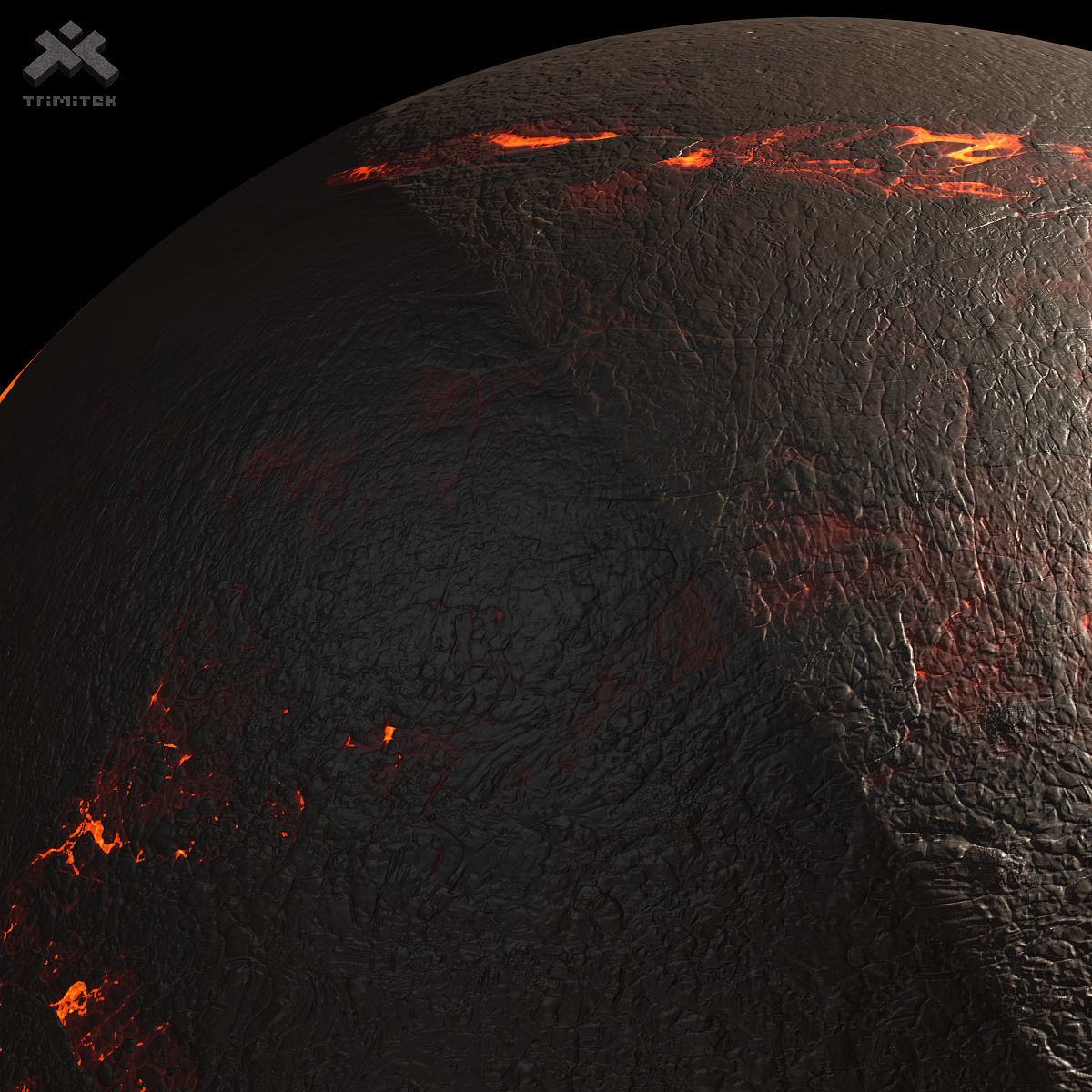 3D model Lava Planet 04 - 8k PBR VR / AR / low-poly animated | CGTrader