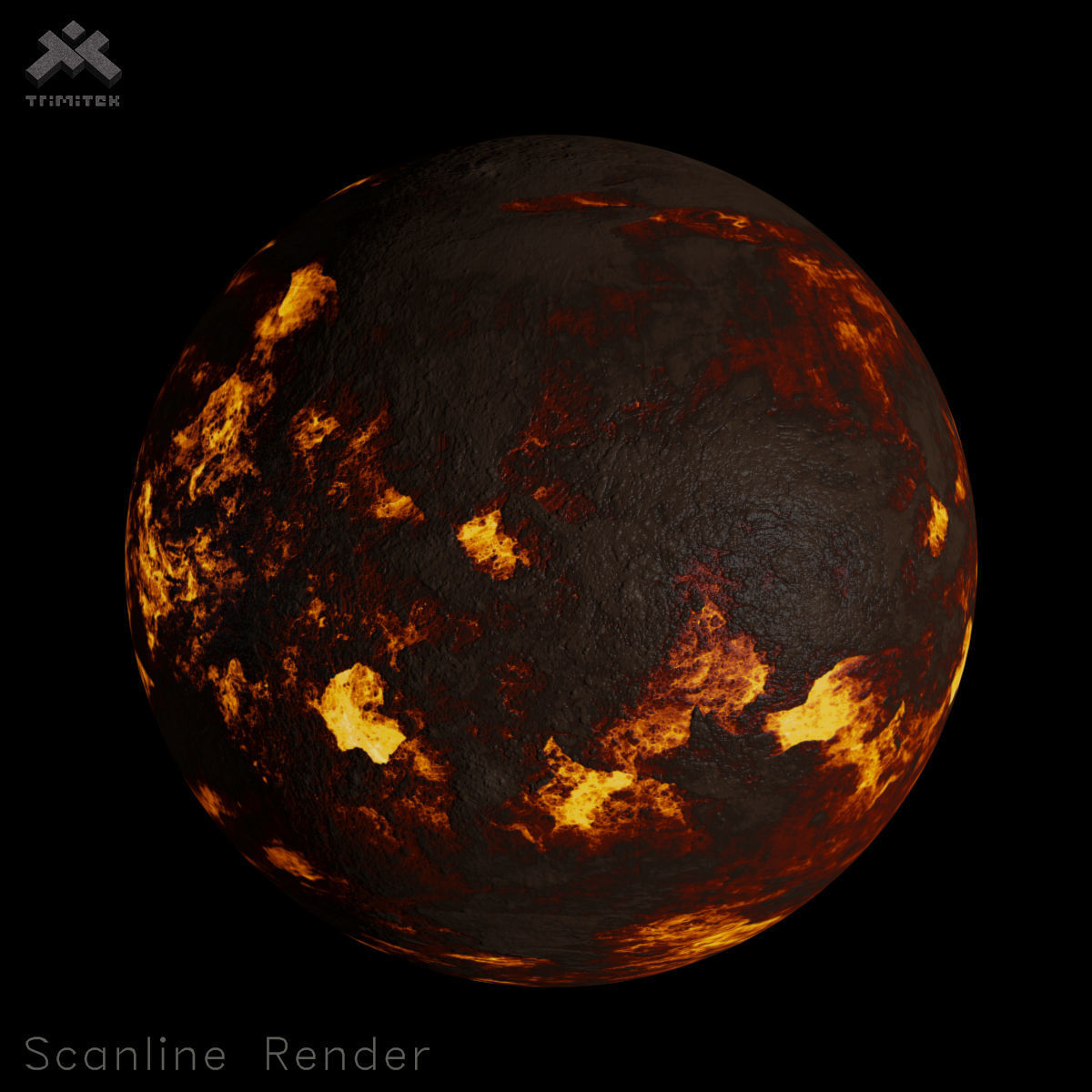 3D model Lava Planet 04 - 8k PBR VR / AR / low-poly animated | CGTrader