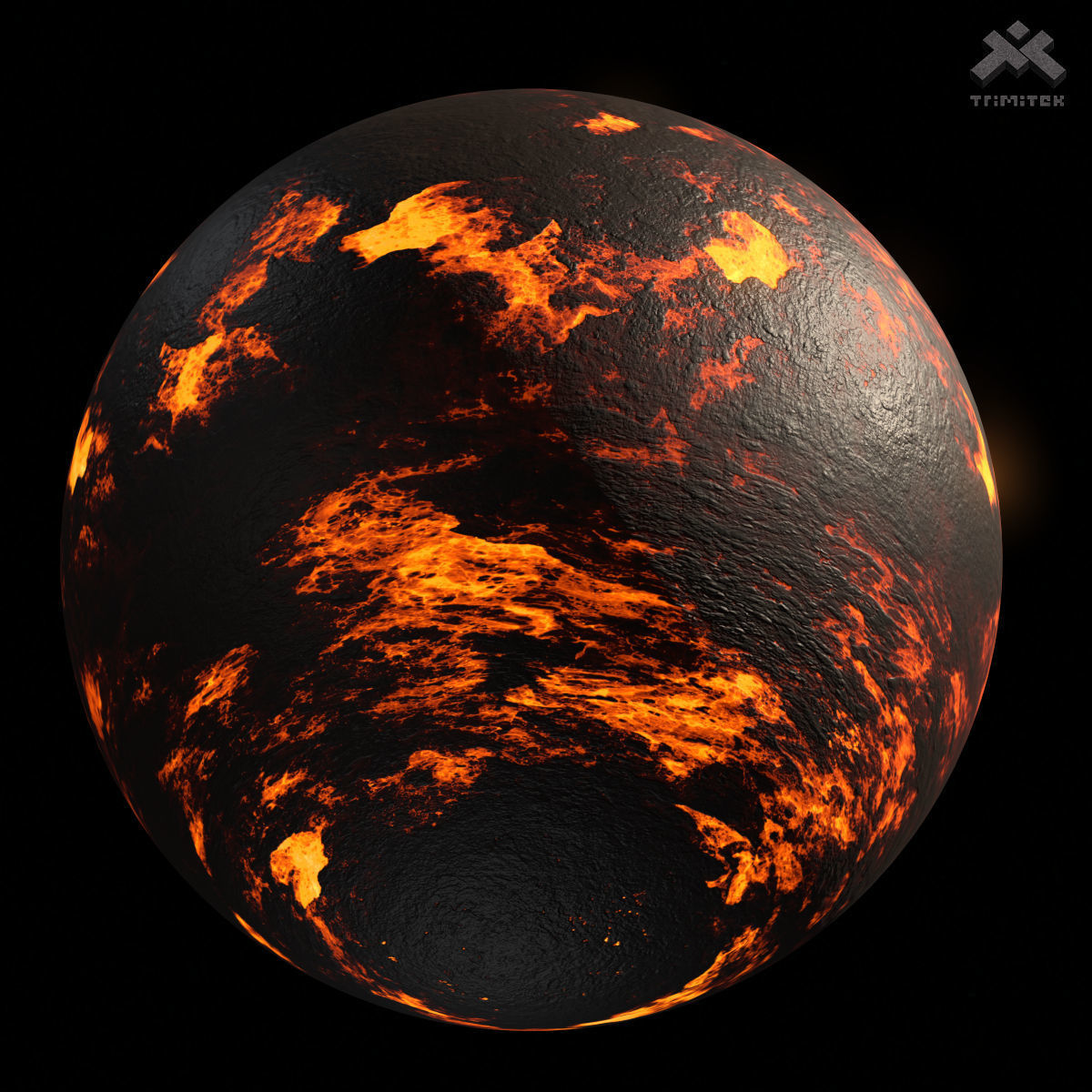 3D model Lava Planet 04 - 8k PBR VR / AR / low-poly animated | CGTrader