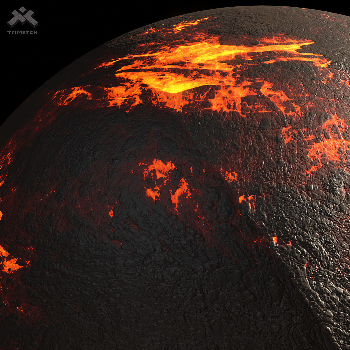 3D model Lava Planet 04 - 8k PBR VR / AR / low-poly animated | CGTrader
