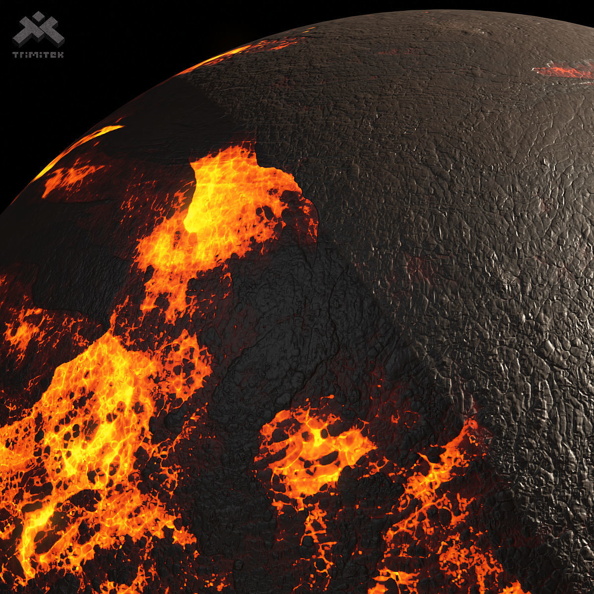 3D model Lava Planet 04 - 8k PBR VR / AR / low-poly animated | CGTrader