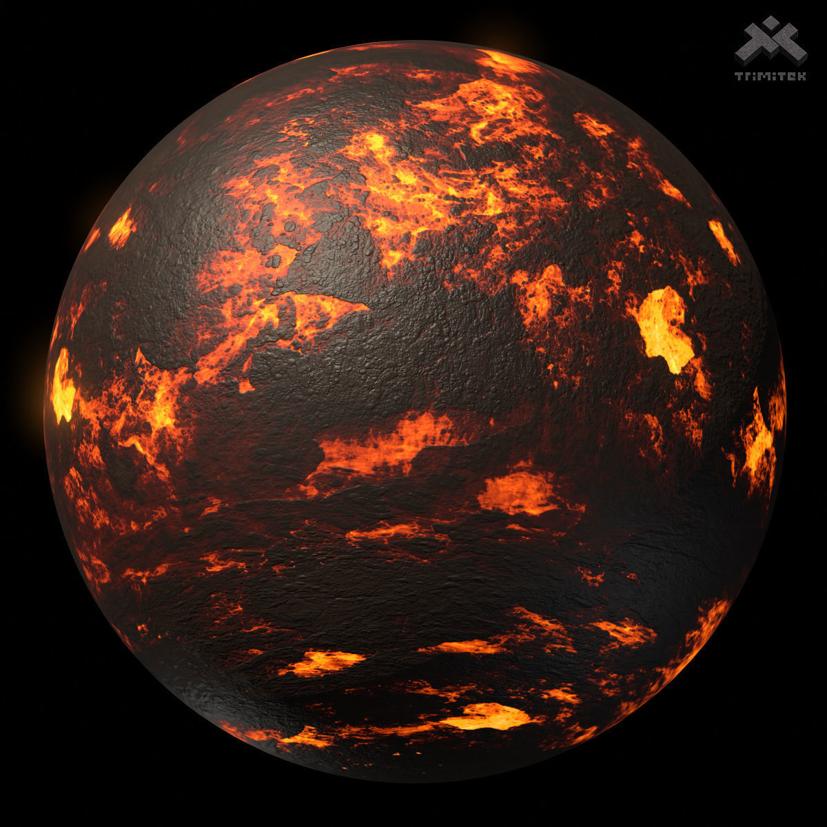 3D model Lava Planet 04 - 8k PBR VR / AR / low-poly animated | CGTrader