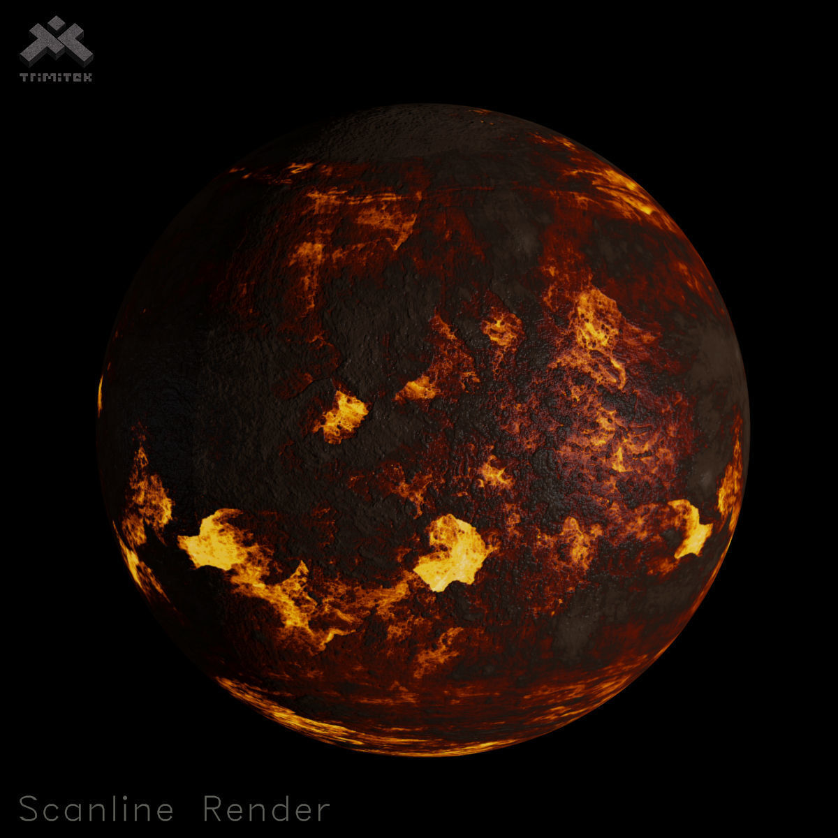 3D model Lava Planet 04 - 8k PBR VR / AR / low-poly animated | CGTrader