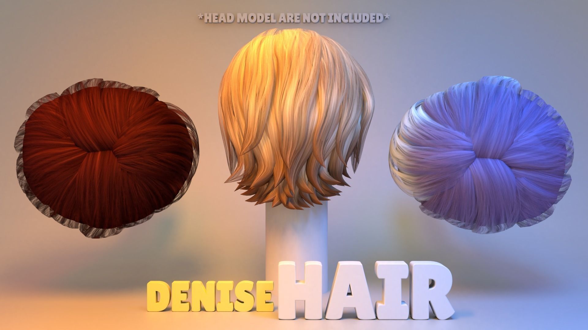 Denise Hair 3D model | CGTrader
