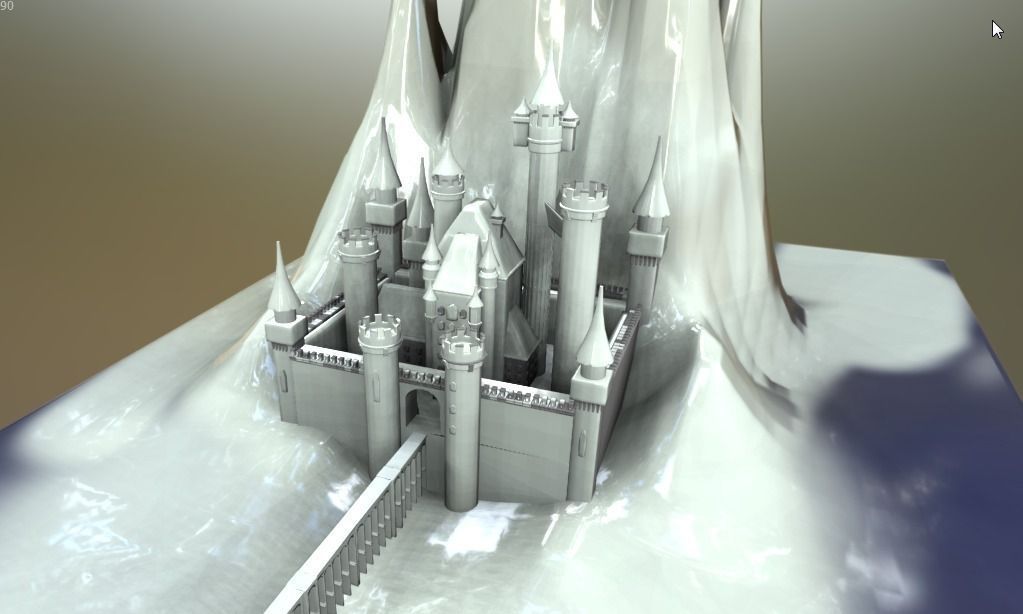 Frozen Castle 3D model | CGTrader