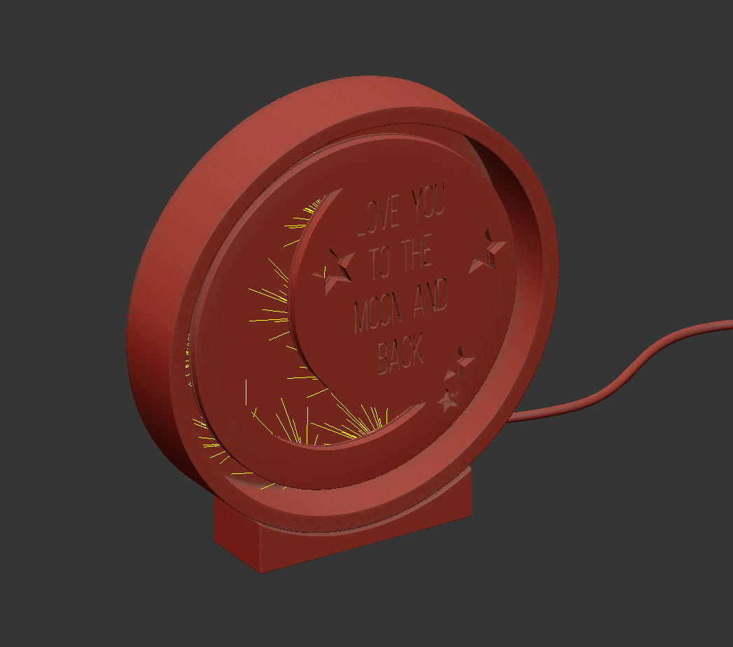 Night light - Moon Lamp 3D model | CGTrader
