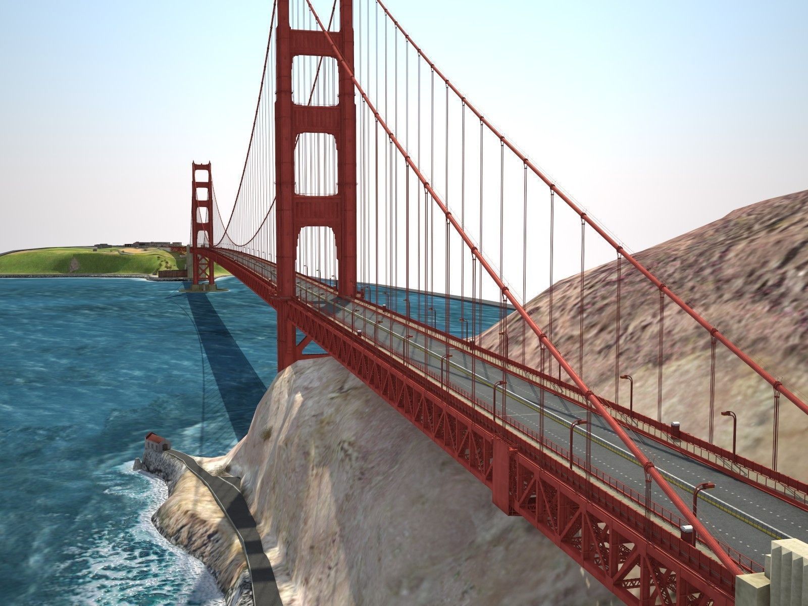 Golden Gate Bridge 3D model | CGTrader