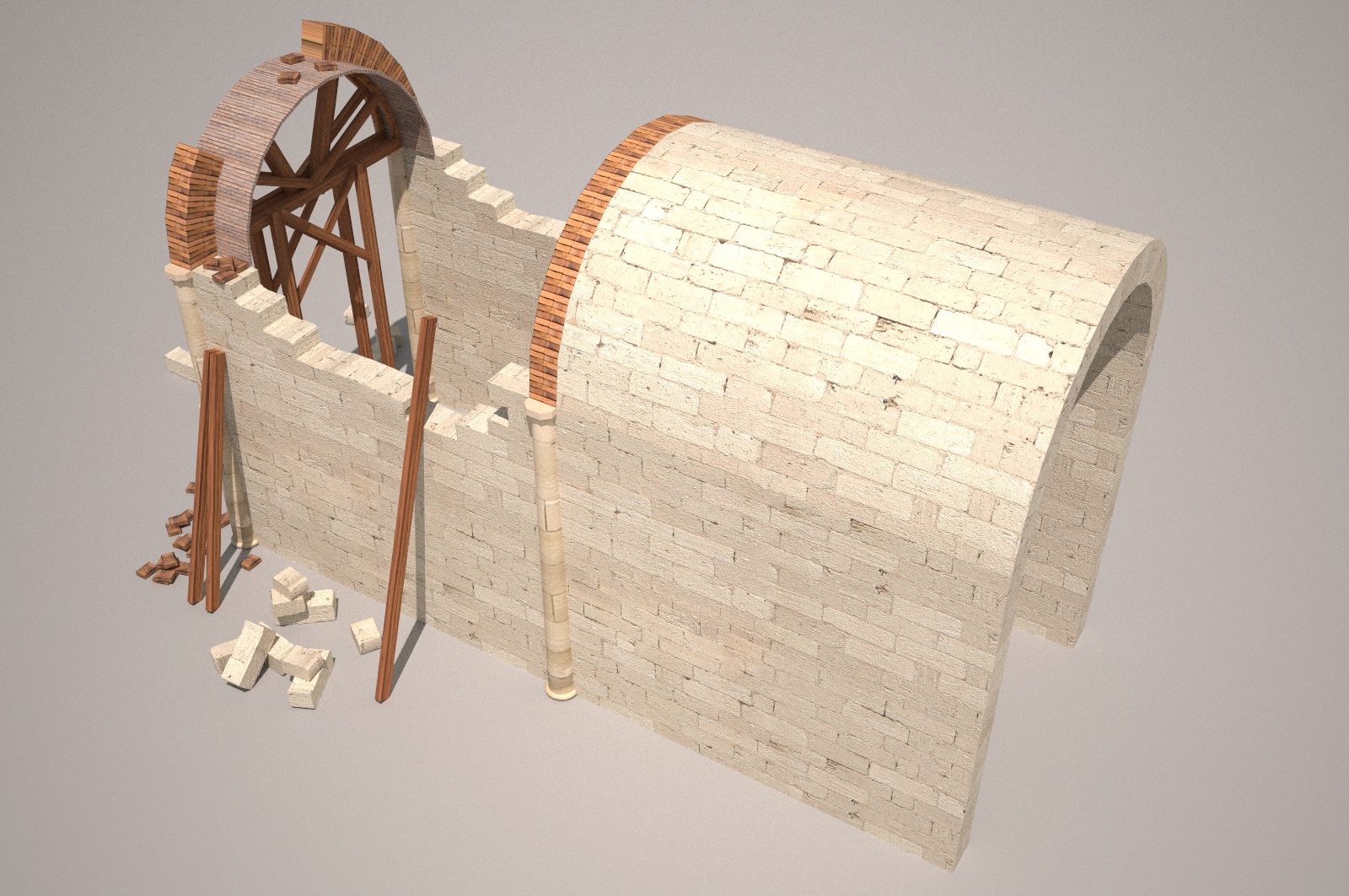 3D model Roman Arch reenactment VR / AR / low-poly rigged | CGTrader