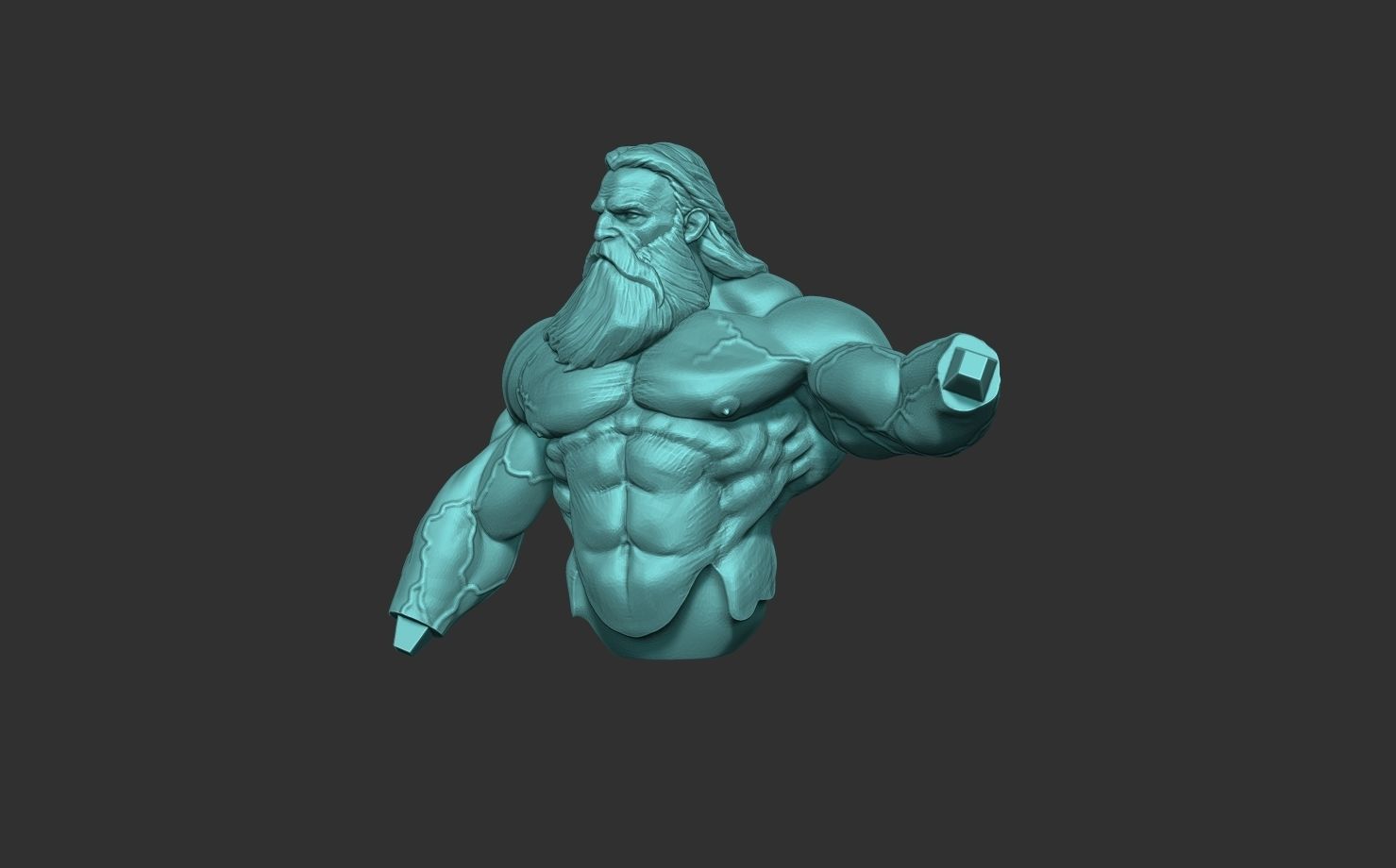Poseidon 3D model 3D printable | CGTrader