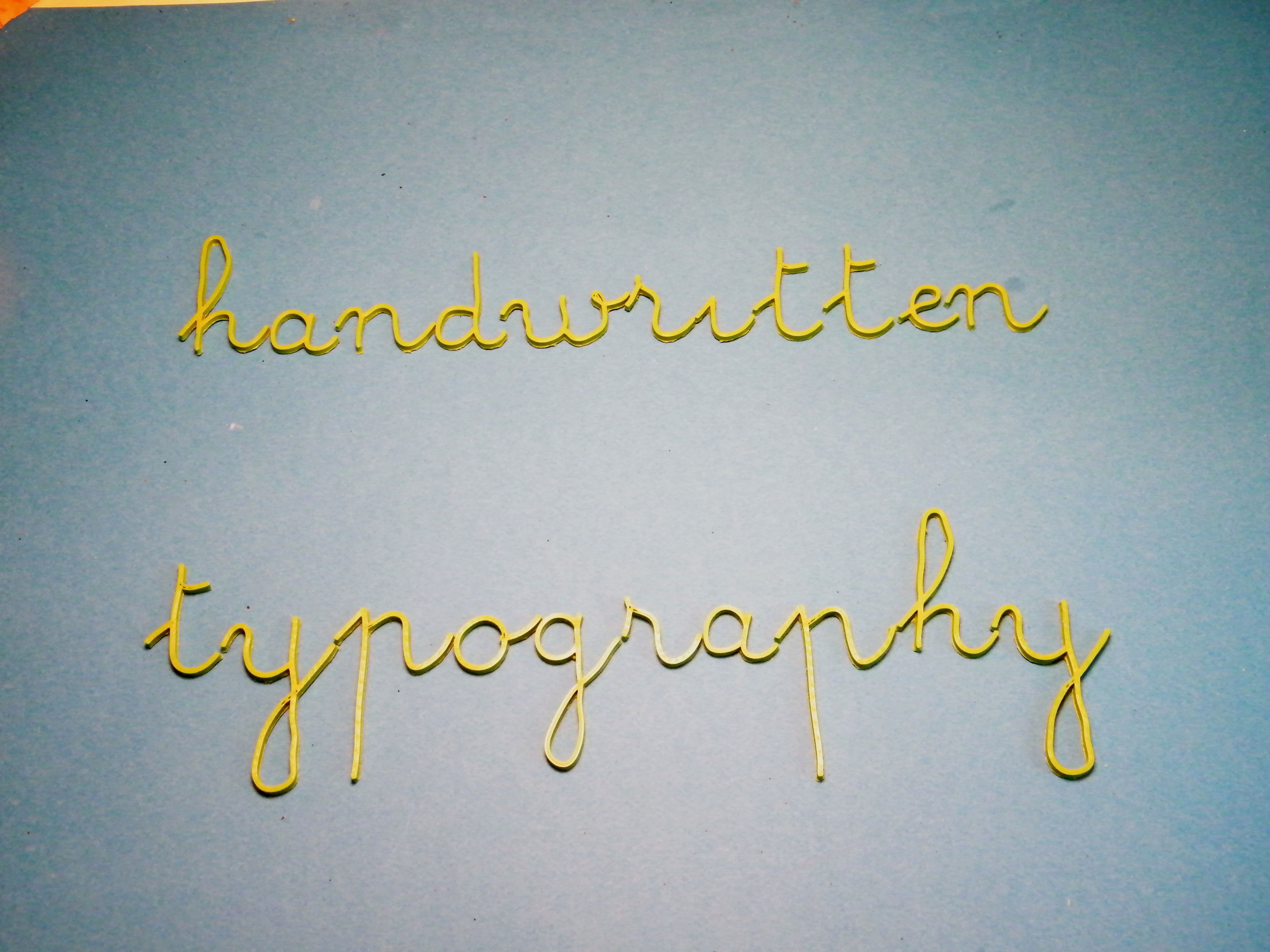 HANDWRITTEN TYPOGRAPHY 3D model 3D printable | CGTrader