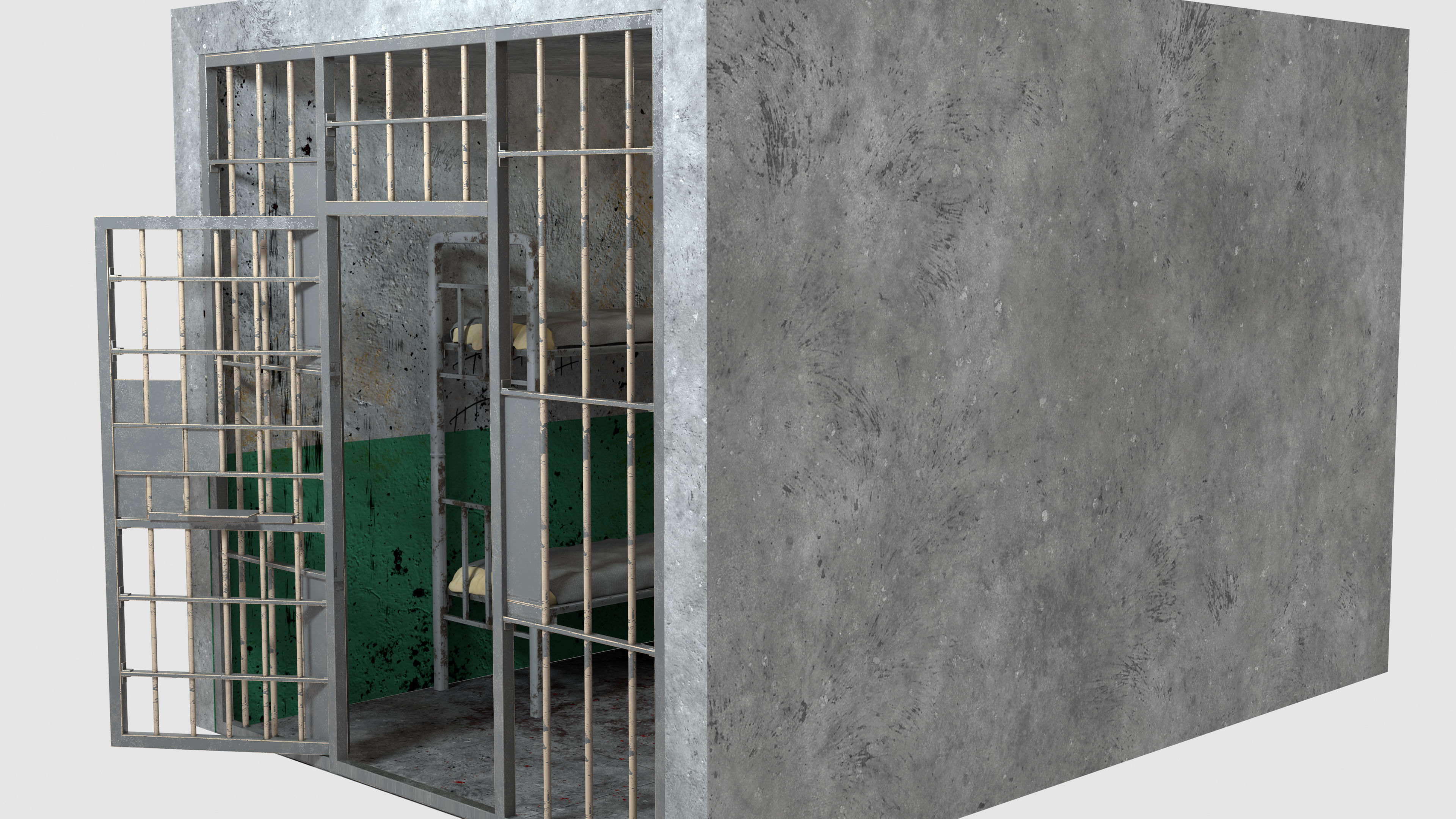 Prison room 3D model | CGTrader