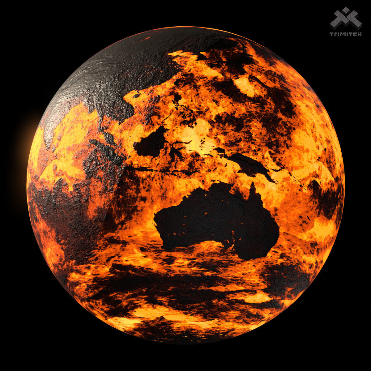3D model Scorched Earth v2 - 8k PBR VR / AR / low-poly animated | CGTrader