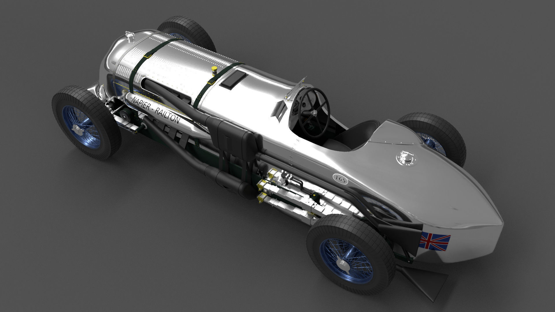 Napier Railton 3D model | CGTrader