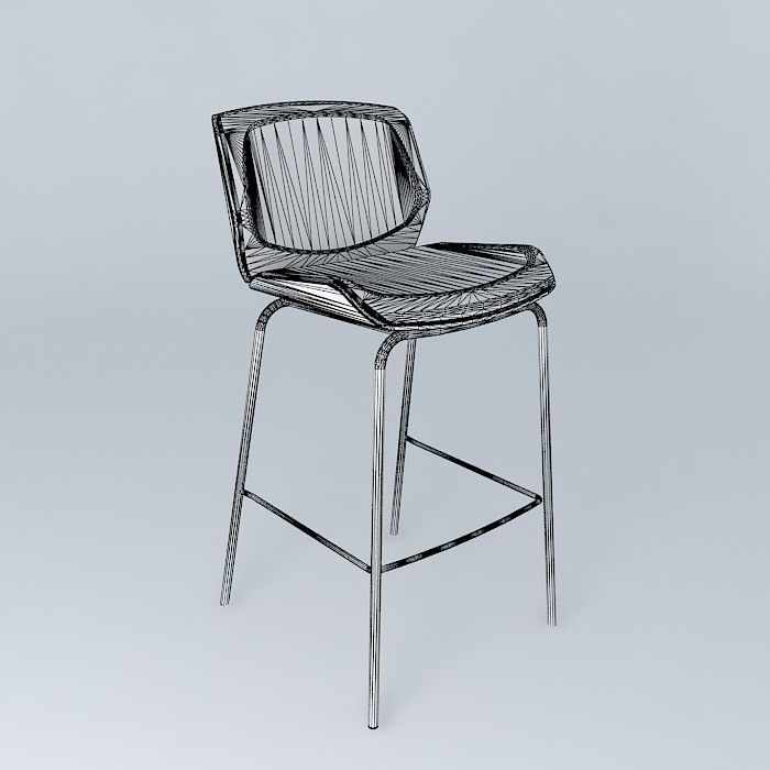 Bar chair free 3D model | CGTrader