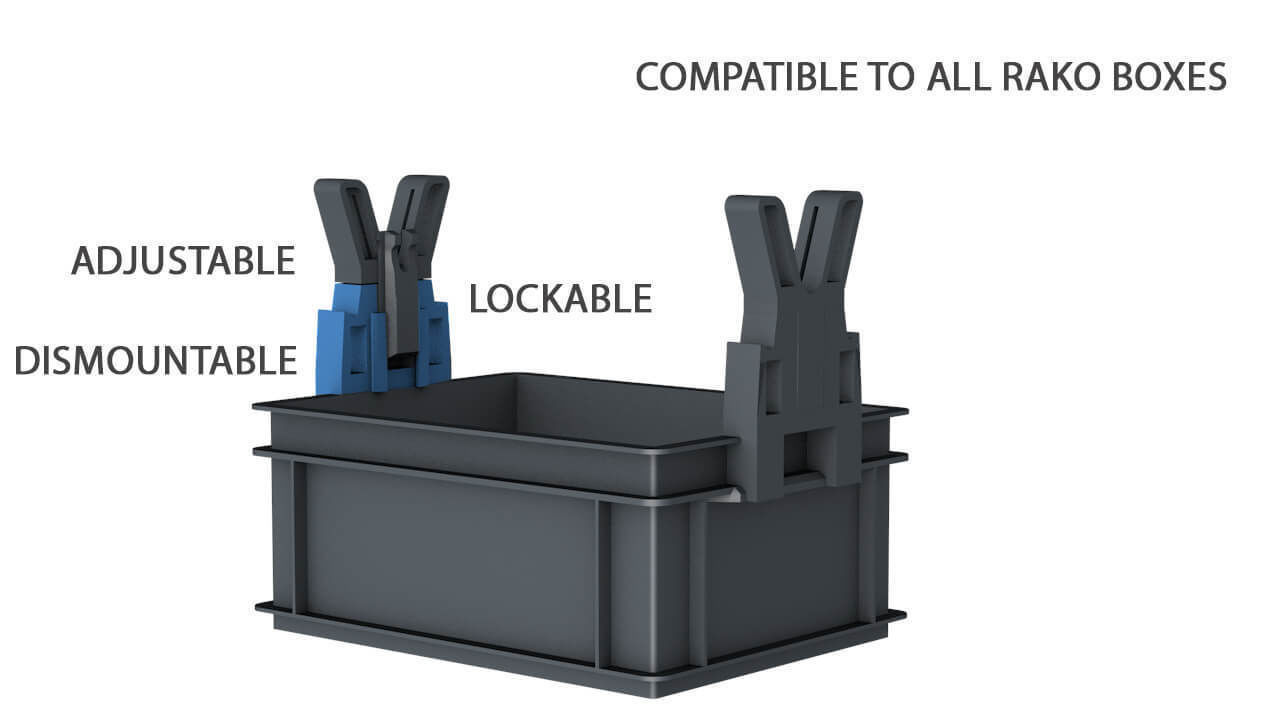 Add-on Rako Boxes - Gun holder 3D model 3D printable | CGTrader